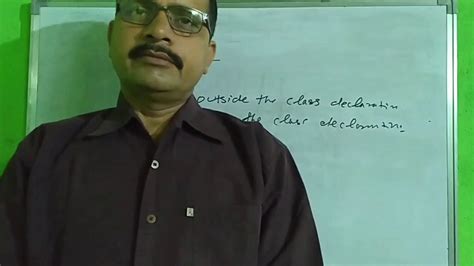 Program In C With The Use Of Class And Object Youtube