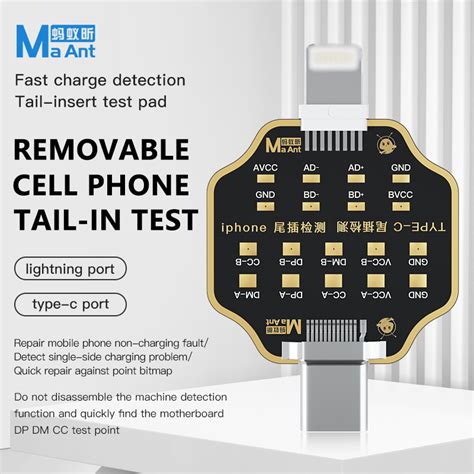 MaAnt Dock Charging USB Flex Test Board GND VCC CC DP DM Fast Diagnosis Fault For Lightning TYPE