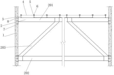 高空大跨度钢框架支撑平台的制作方法