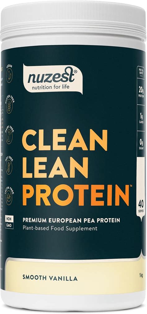 Nuzest Pea Protein Powder Clean Lean Protein Smooth Vanilla