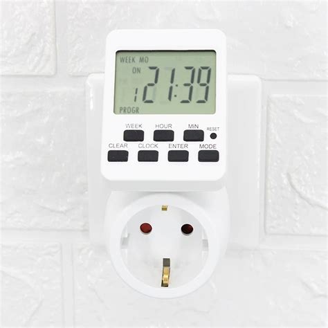 Programmable Digital Minute Second Timer Smart Eu Plug