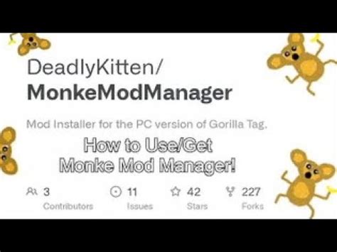 How To Get Use Monke Mod Manager PCVR Only YouTube
