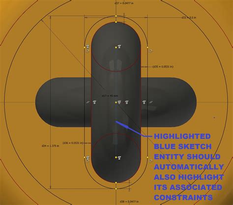Highlight All Associated Sketch Constraints Whenever Selecting A Sketch