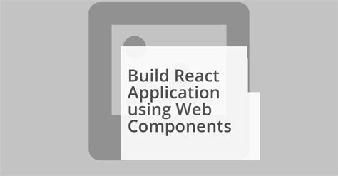 React Jobs On Linkedin Build React Application Using Web Components