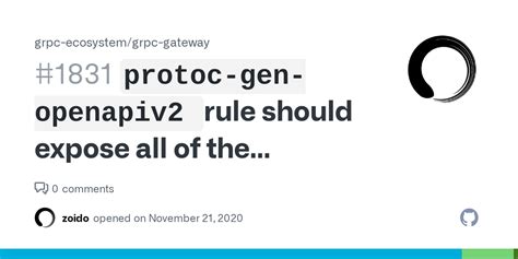 `protoc gen openapiv2 ` rule should expose all of the relevant flags