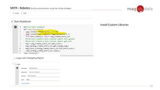 Low Coding And Mstr Robotics Pptx