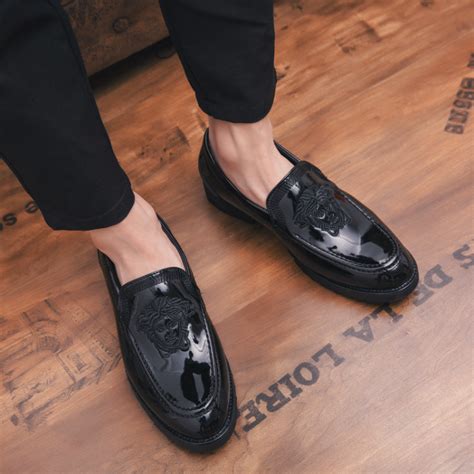 Popular Designer Super Luxury Style Lion Pattern Gold Black Mens
