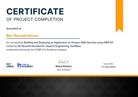 ben ramakrishnan on linkedin i have successfully obtained an aws