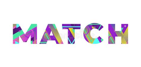 Match Concept Word Art Illustration Stock Vector Illustration Of Twin Test
