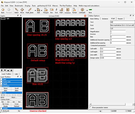 My Layer Names Disappear — Klayout