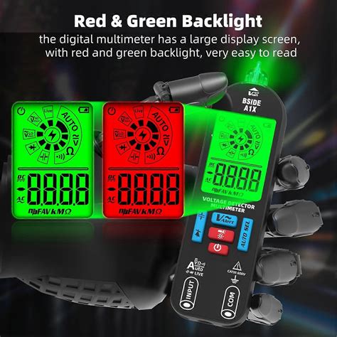 A1x Smart Digital Multimeter Mini Rechargeable Electrical Tester With
