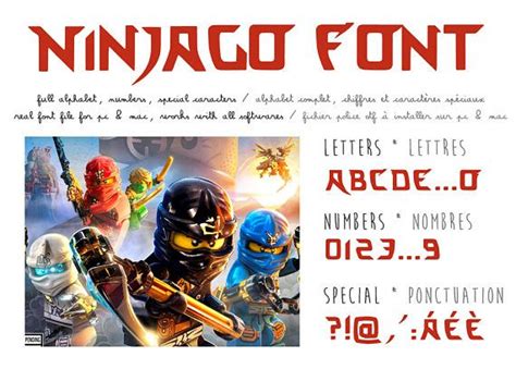 Instant Download Ninjago Font To Install And Whitout Limit In Word