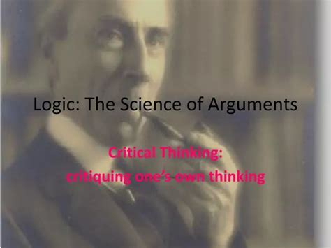 ppt logic the science of arguments powerpoint presentation free