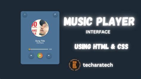 HOW TO MAKE A MUSIC PLAYER INTERFACE USING HTML CSS ONLY YouTube