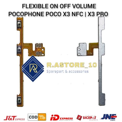 Jual Flexible Flexibel On Off Volume Xia Poc X3 NFC X3 PRO X3 GT Fleksibel Tombol Power On