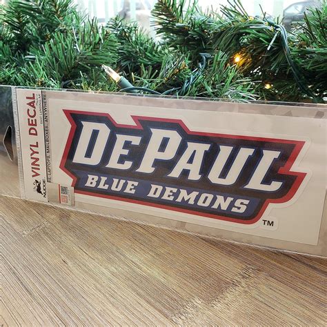 Buy Depaul University Stickers Blue Demons Wordmark Car Decal Heavy