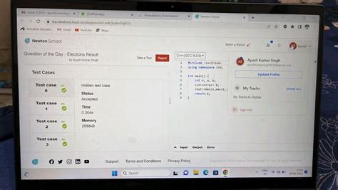 Ayush Kumar On Linkedin Codingkapassion 101codechallenge Newtonschool
