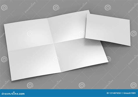 French Fold Square Brochure Flyer Leaflet For Mock Up And Template