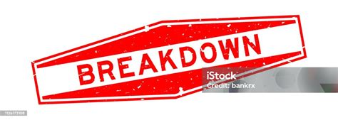 그런 지 빨간색 고장 단어 육각 고무 물개 흰색 배경 스탬프 건축물에 대한 스톡 벡터 아트 및 기타 이미지 건축물 고무