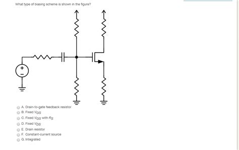Solved What Type Of Biasing Scheme Is Shown In The Figure O