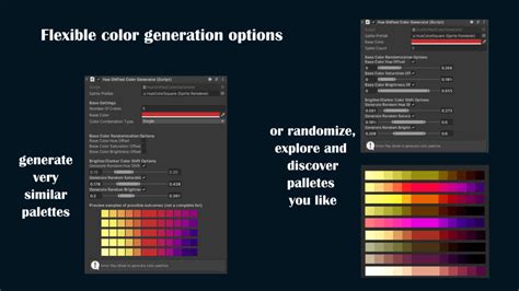 Hue Shifted Color Palettes