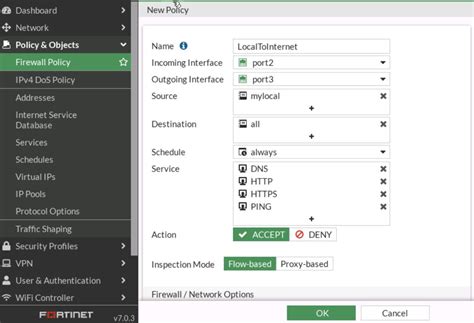 21 Security Policy Fortigate Firewall