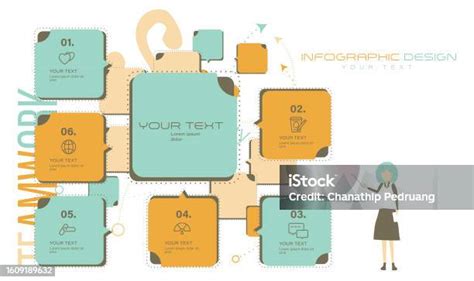 인포그래픽 6단계 아이콘이 있는 현대 마인드맵 다이어그램 벡터 인포그래픽 스톡 일러스트레이션 인포그래픽 차트 지도 6번 비즈니스 전략 개념에 대한 스톡 벡터 아트 및 기타