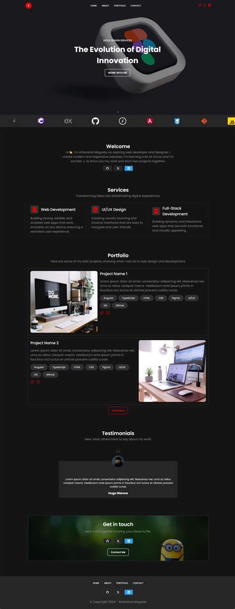 Athenkosi Magada On Linkedin Angular Swiperjs Cssanimations Figma