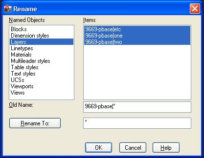 Help With AutoCAD Lisp Routine To Change Multiple Layers Stripping Out Prefix AutoCAD