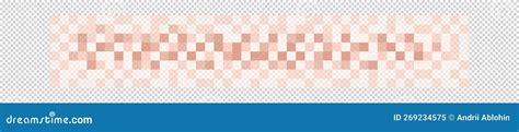 Censor Blur Effect Texture On Transparent Background Skin Tone Colored Pixel Mosaic Pattern To