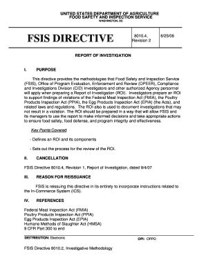 Fillable Online Fsis Usda Fsis Revision Form Fax Email Print Pdffiller