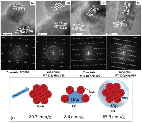 Hrtem Micrographs Of A Pure Mnps B P11 C S11 And D S21 Powder