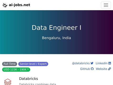 Hiring Data Engineer I In Bengaluru India Raimljobs