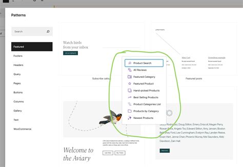 Choose A Block Menu Showing Over The Modal · Issue 44767 · Wordpressgutenberg · Github