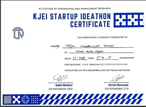 Tejas Vankar On Linkedin Ideathon Experience Startup Share