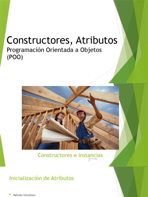 Tema 4 Constructores Atributos Pdf Constructor Programación Orientada A Objetos