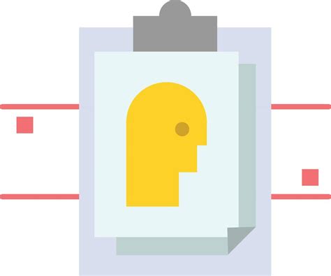 Report Card File User Id Flat Color Icon Vector Icon Banner Template 17996356 Vector Art At Vecteezy