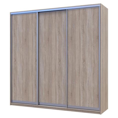 ᐉ Шкаф купе трехдверный Doros Сити Лайт 225х60х225 см Дуб сонома • Купить в Киеве Украине