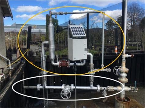 The Boprc Portable Flow Loop System Flange Pipe Bypass Assembly White