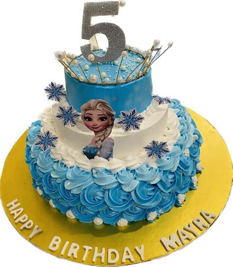 Elsa Theme Cake Design