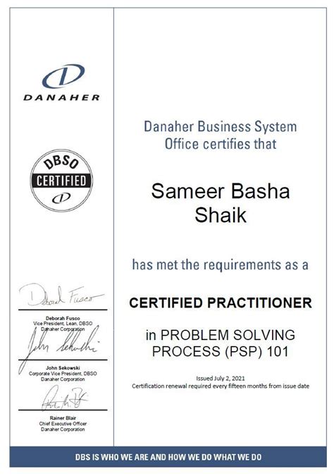 Sameer Basha Shaik On Linkedin Danaher Dbs 16 Comments
