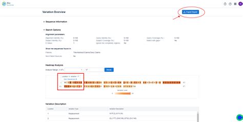 Variation Report — A Valuable Tool For Investigating Sequence Mutations