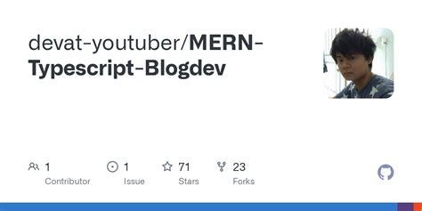 Github Devat Youtubermern Typescript Blogdev