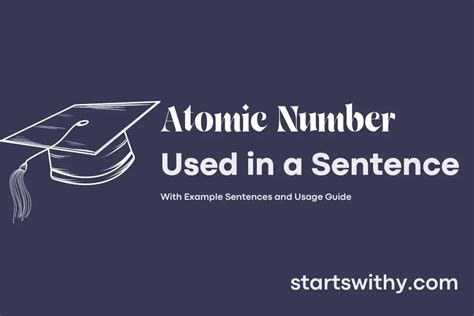 Atomic Number In A Sentence Examples 21 Ways To Use Atomic Number