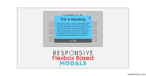 responsive flexbox modals multiple types of flexible modal design