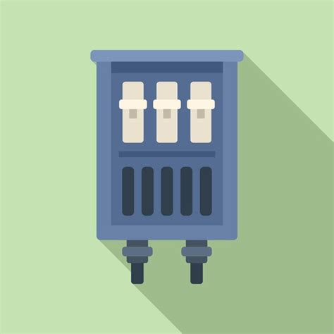 Premium Vector Contact Junction Box Icon Flat Vector Electric Switch Mount Control