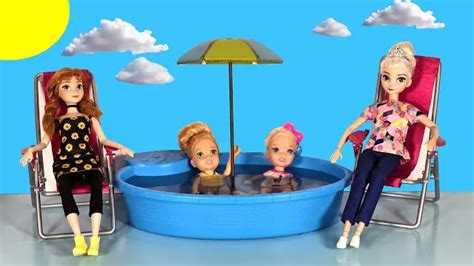 کارتون باربی با داستان سرگرمی استخر پارک