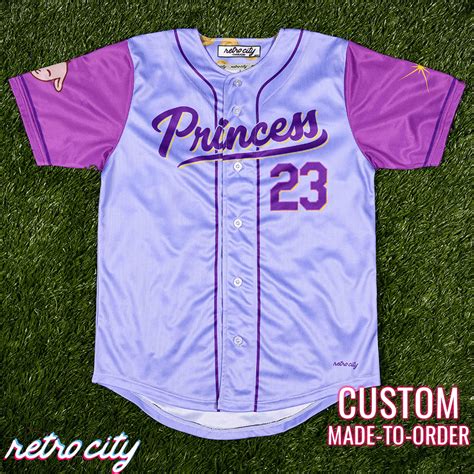 Star Princess Full Button Baseball Jersey