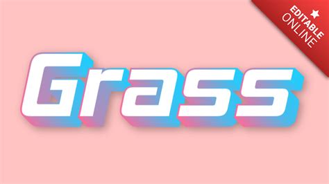 Grass Text Effect Generator