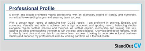 Writing A Cv Personal Statement At Jade Stainforth Blog